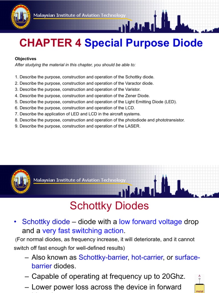 Topic 4 Special Purpose Diode Aug 2021 | PDF | Diode | P–N Junction