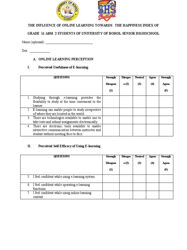 The Influence of Online Learning Towards The Happiness Index of Grade ...