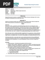 Sample Acceptance & Rejection Criteria | PDF | Blood Plasma | Medical Specialties