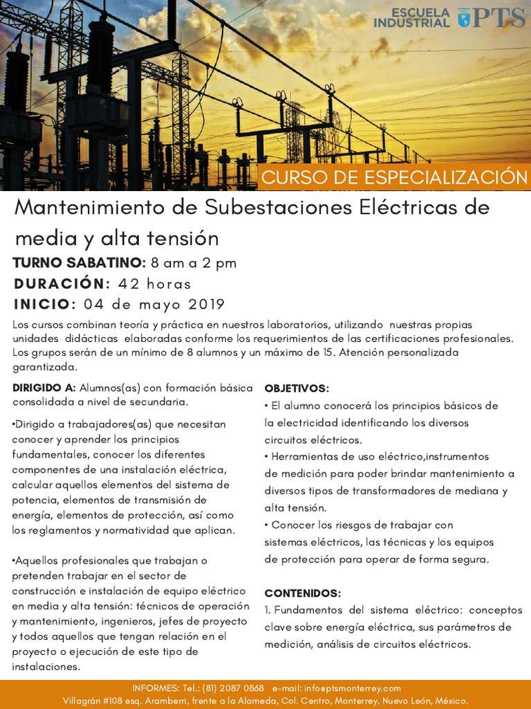 35b22 - Curso de Subestaciones | PDF | Ingenieria Eléctrica | Cableado eléctrico