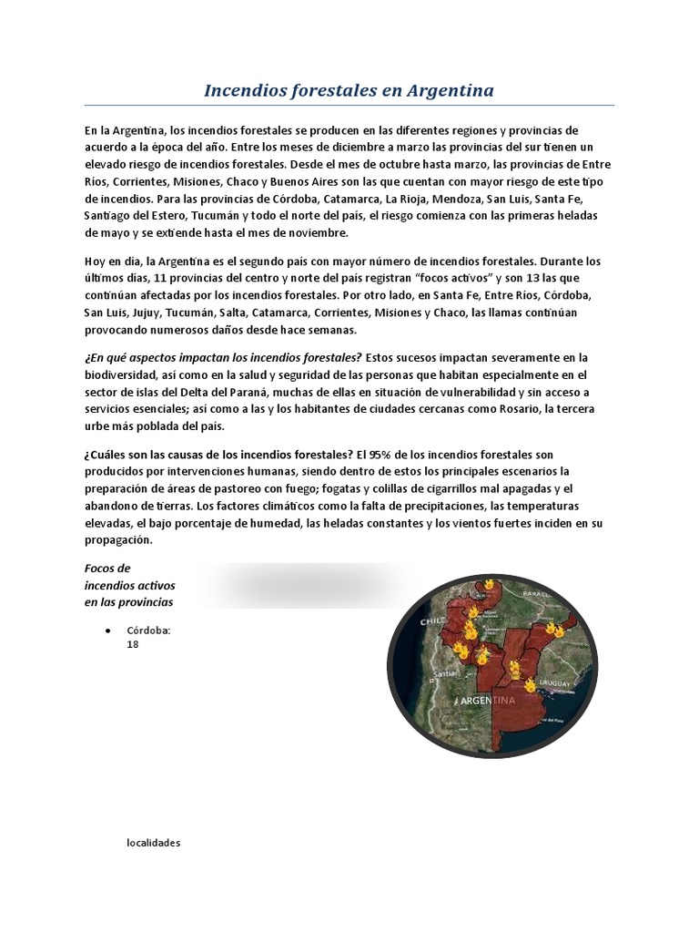 Incendios Forestales En Argentina Descargar Gratis Pdf Fuego Fatuo