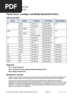 5.4.12 Packet Tracer - Configure Extended IPv4 ACLs - Scenario 1 | PDF | Port (Computer ...