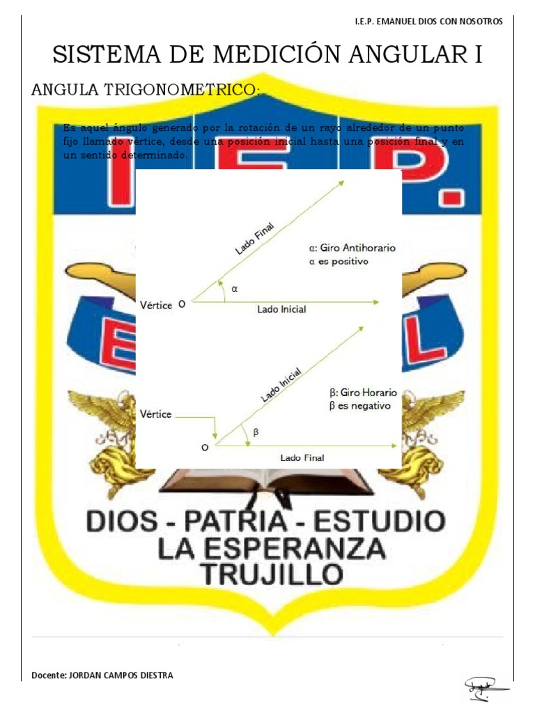 TEMA 1_SISTEMA DE MEDICION ANGULAR I | PDF | Exponenciación | Trigonometría