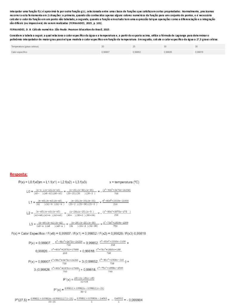 Cálculo Numérico Computacional - Atividade 3 | PDF