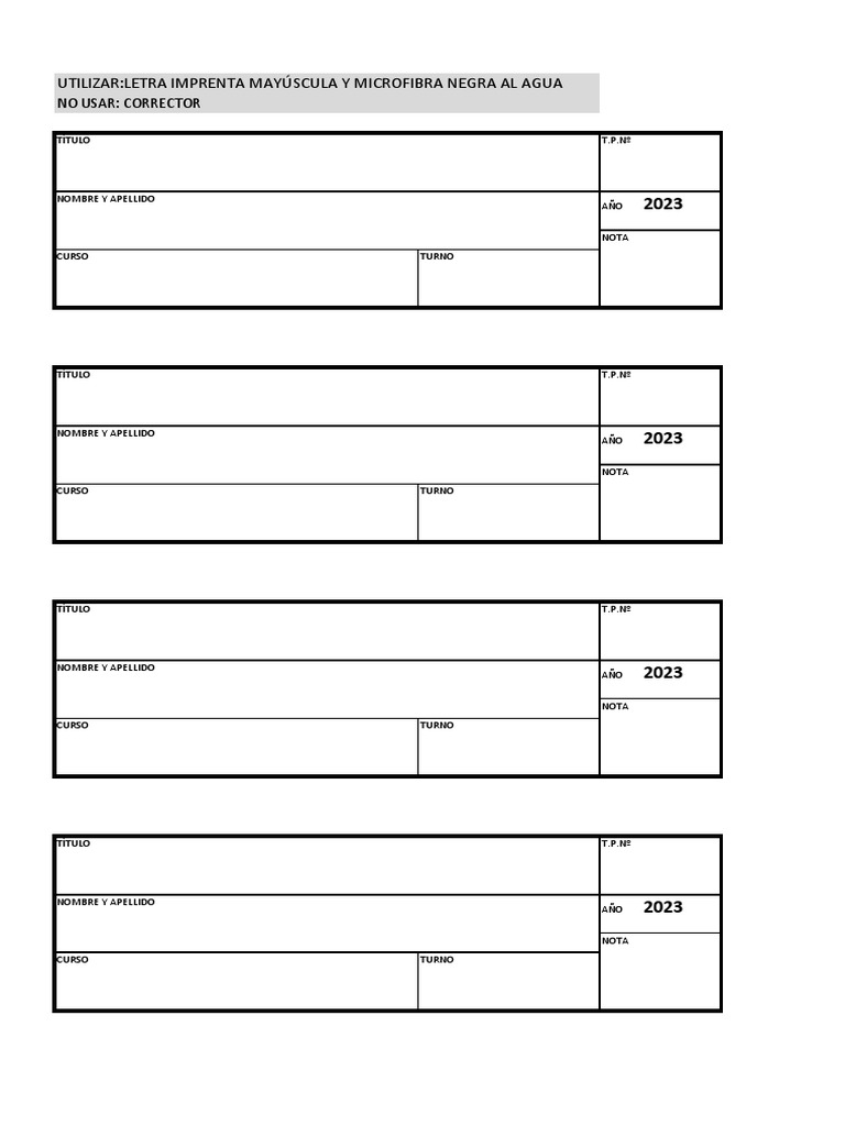 Rótulos para Imprimir | PDF