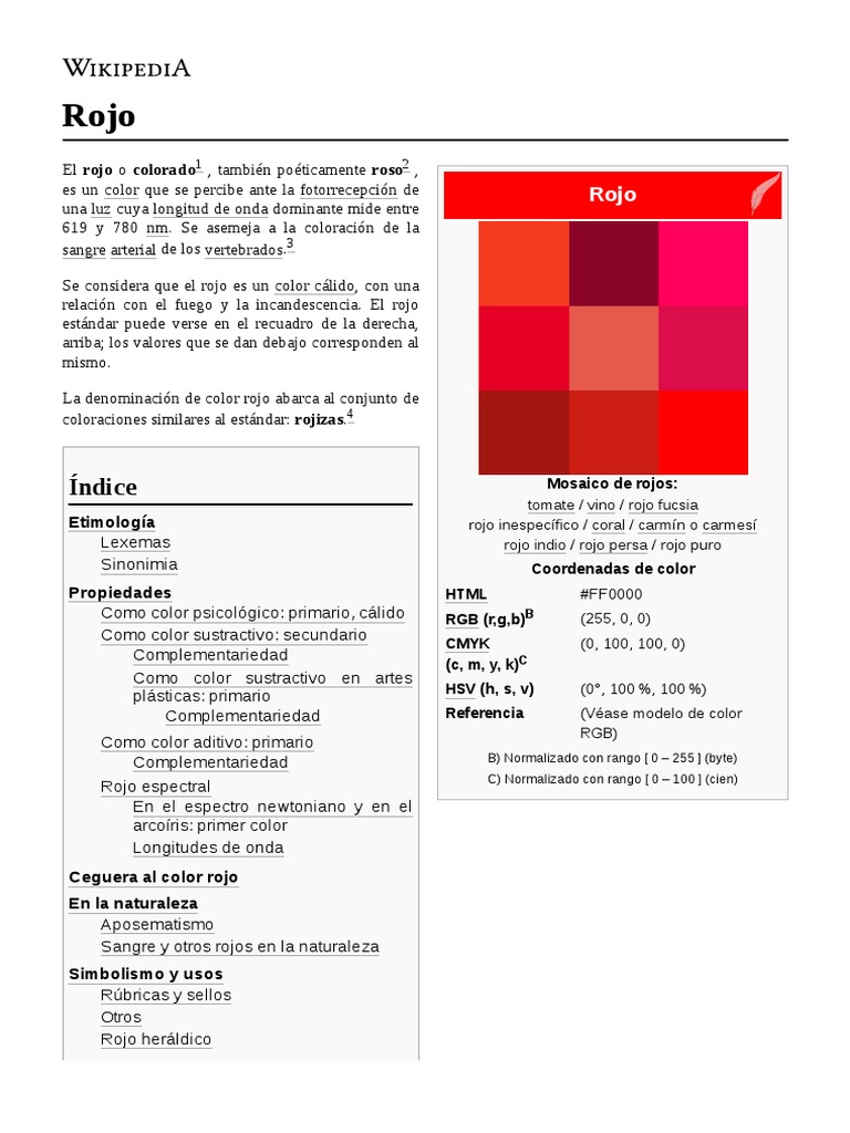 Rojo | PDF | Rojo | Azul