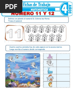 Hoja De Trabajo Del Número 11 Para Preescolar