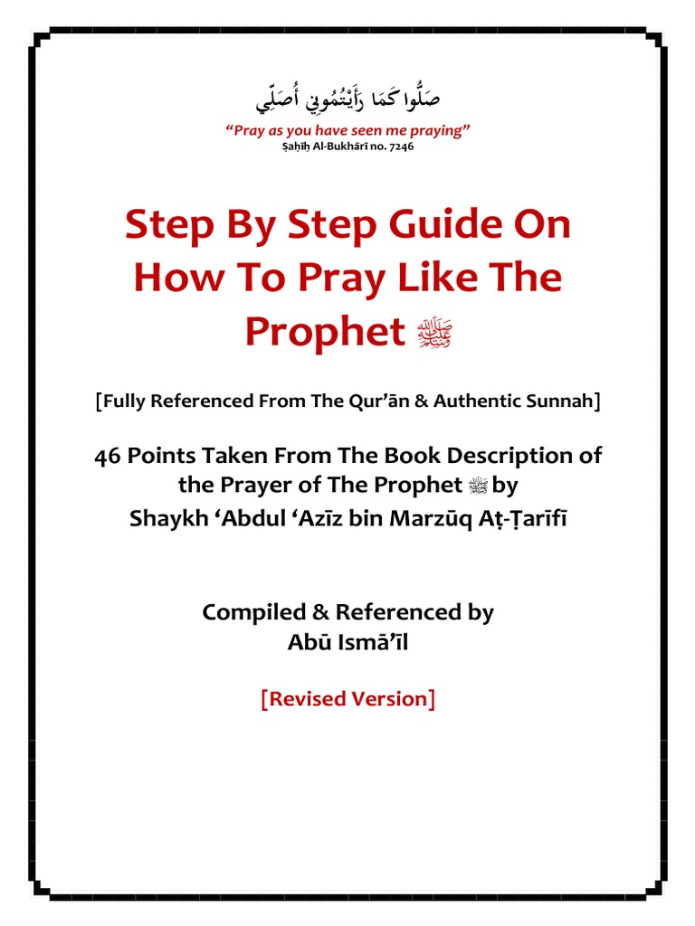 Step by Step Guide On How To Pray Like The Prophet | PDF | Muhammad ...