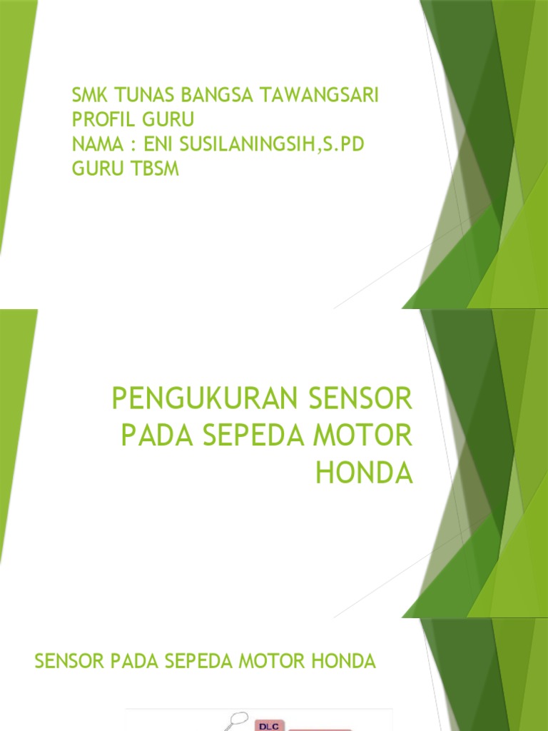 Pemeriksaan Sensor Pada Sepeda Motor Honda | PDF