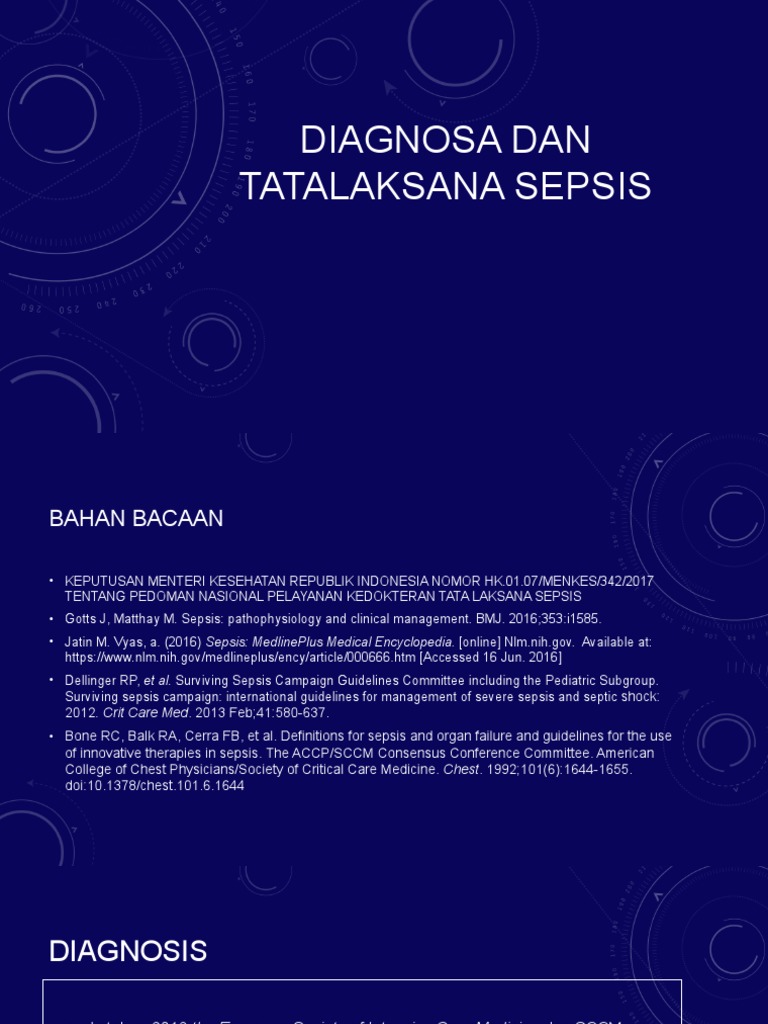 Diagnosa Dan Tatalaksana Sepsis | PDF | Sepsis | Diseases And Disorders