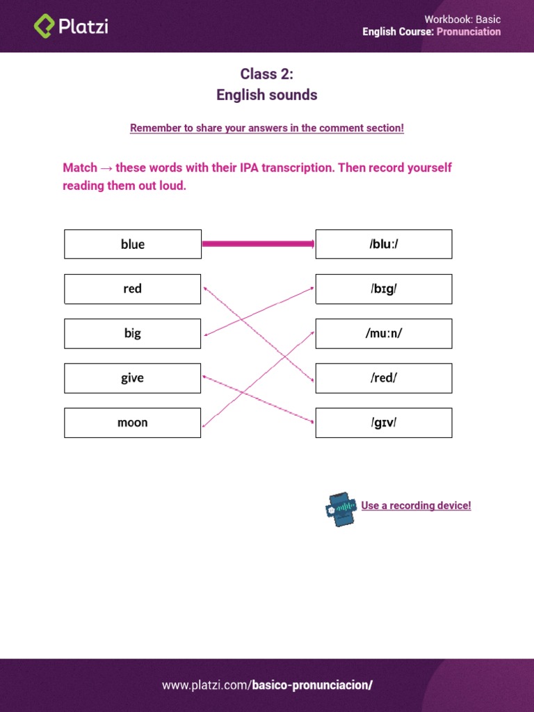 Basic Pronunciation - Answer Key | PDF | Vowel | Speech