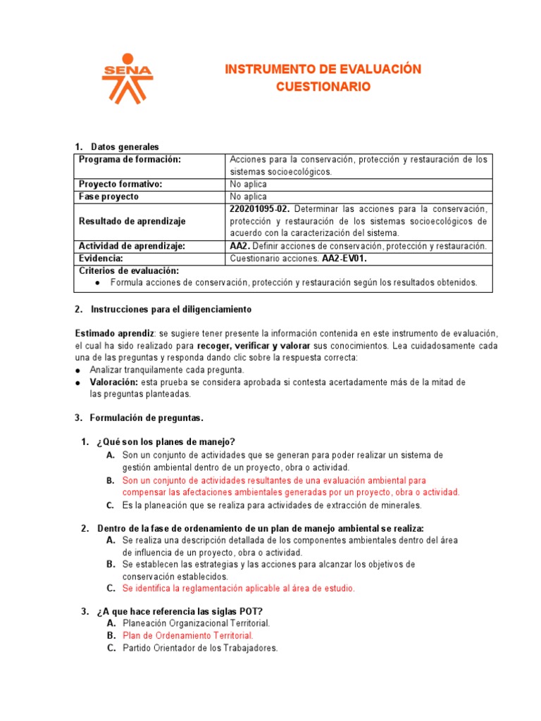 Ie Aa2 Ev01 | PDF | Entorno natural | Evaluación