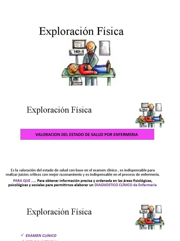 Exploración Física | PDF | Examen físico | Ciencias de la Salud