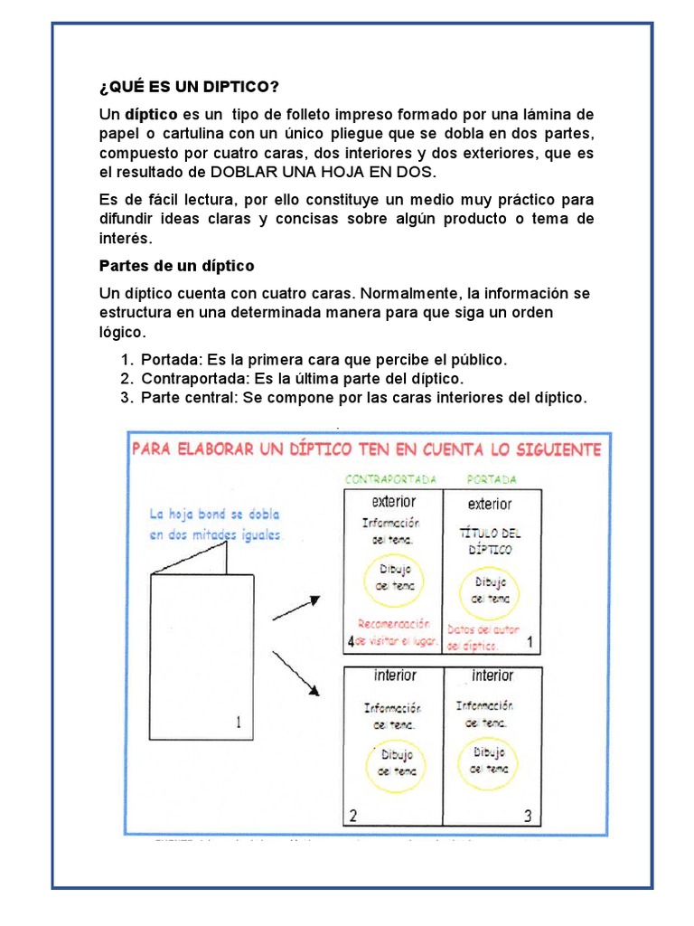 Qué Es Un Diptico | PDF