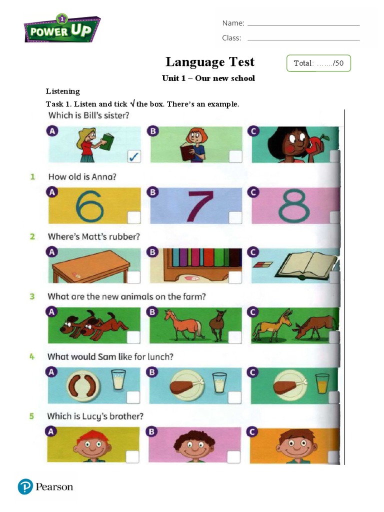 Assessing English Language Skills Through a Variety of Grammar ...