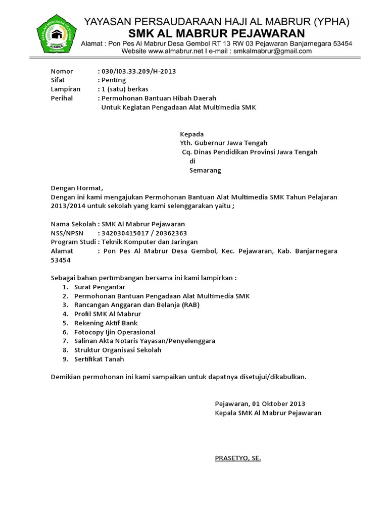 Proposal Multimedia Al Mabrur | PDF