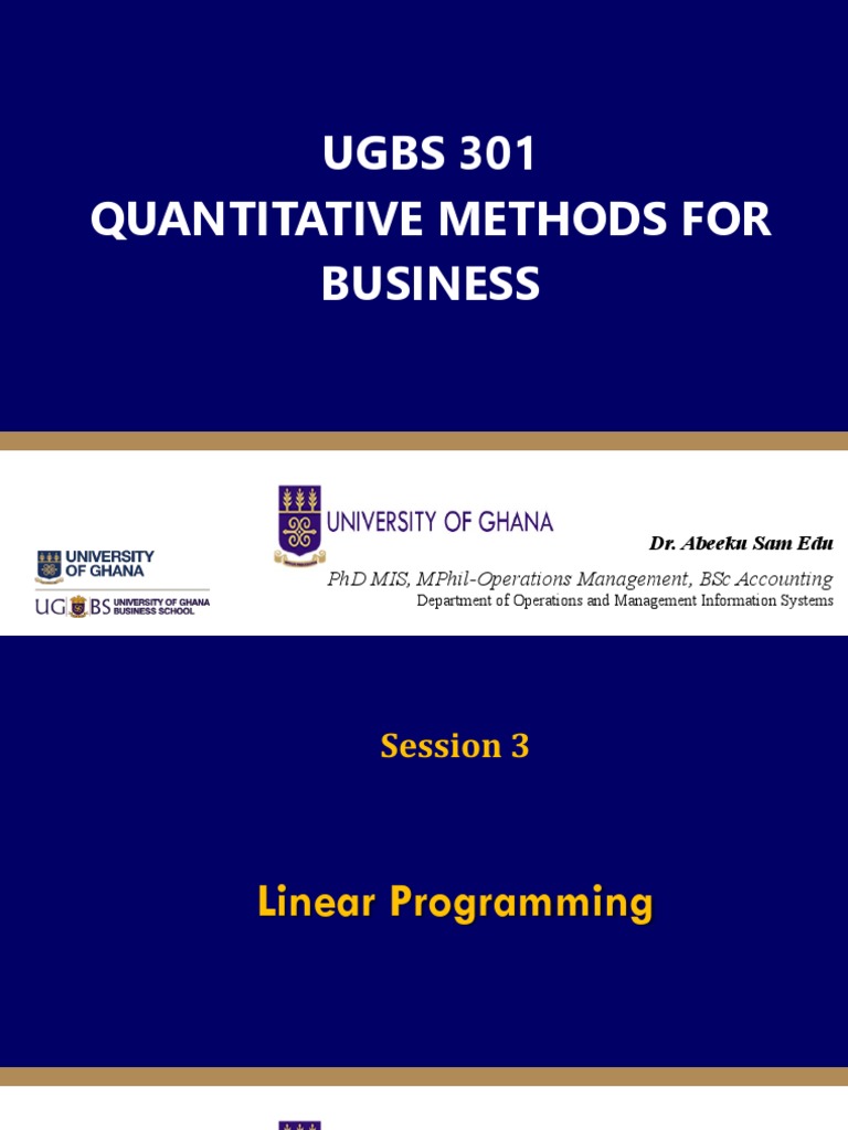 Session 3 - 2023-2 | PDF | Linear Programming | Mathematical Optimization