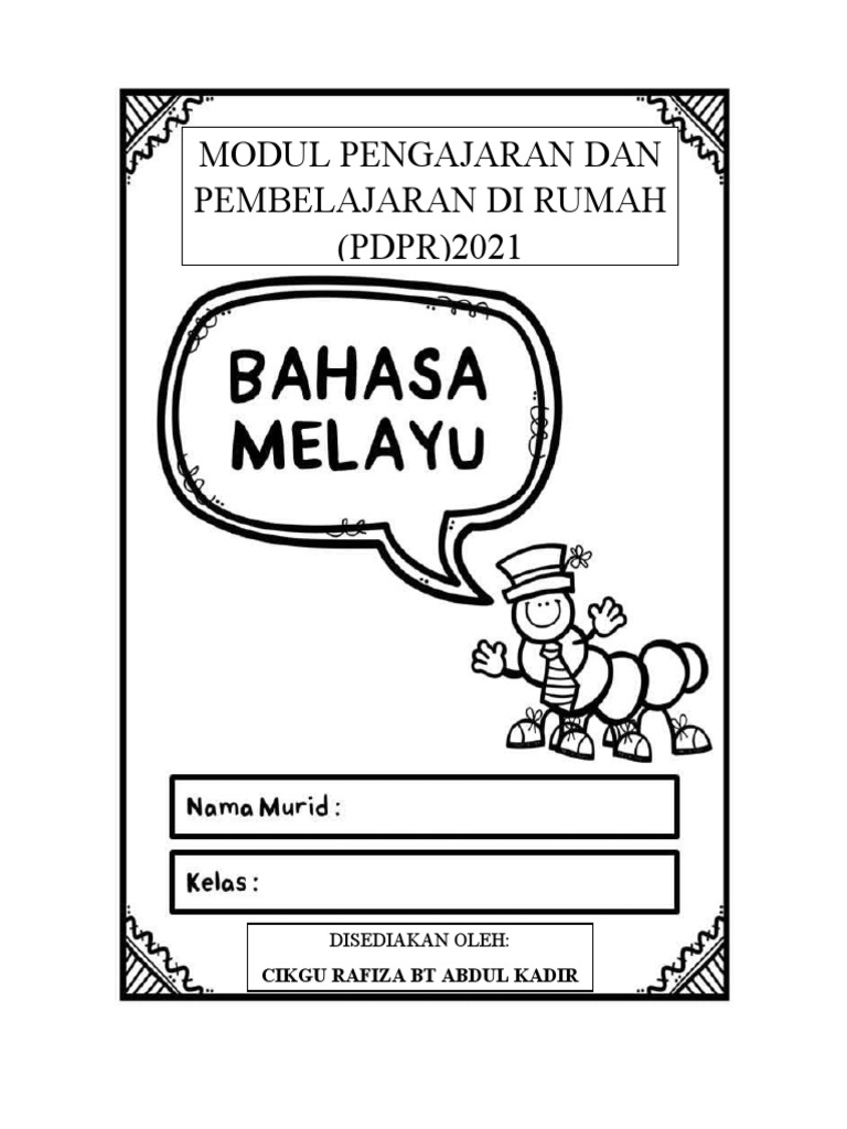 MUKA DEPAN PDPR | PDF