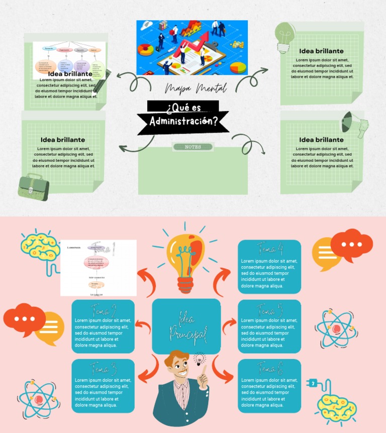 Yellow and Blue Doodle Mind Map Brainstorming | PDF