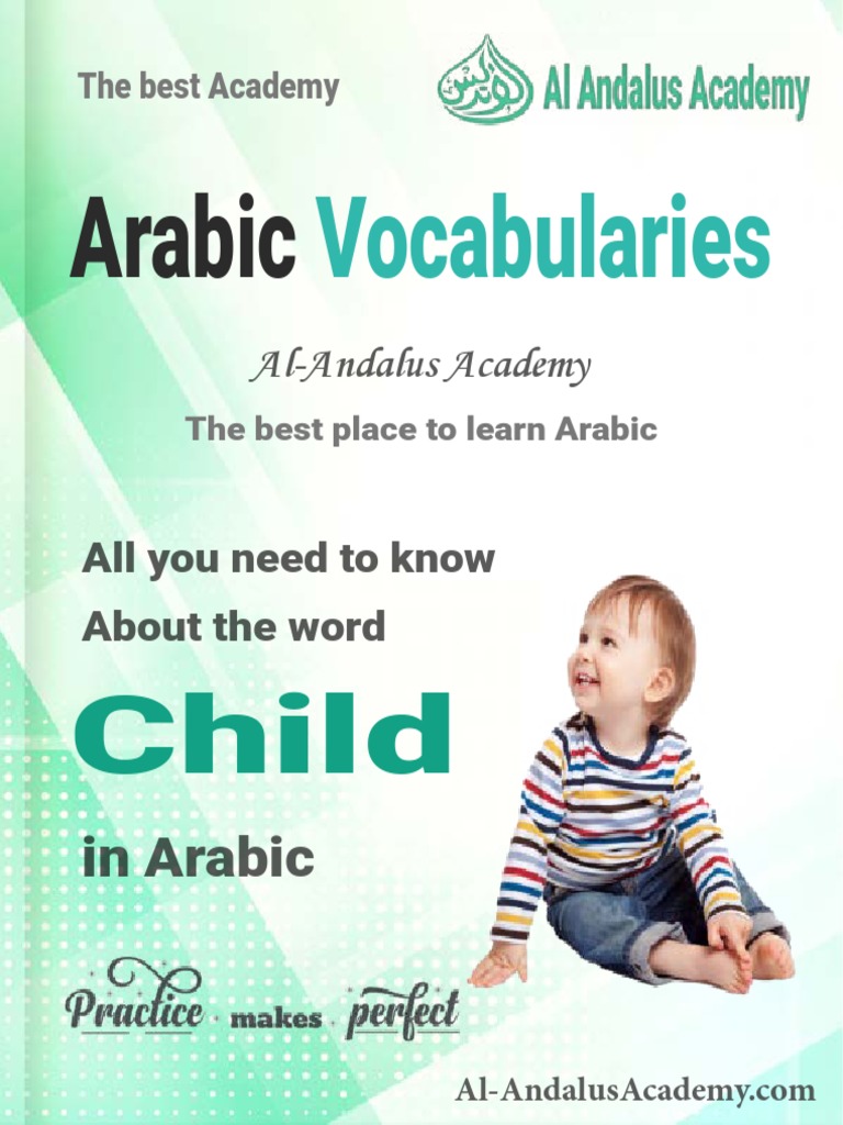 Arabic Vocabularies - Child | PDF | Grammatical Number | Grammatical Gender
