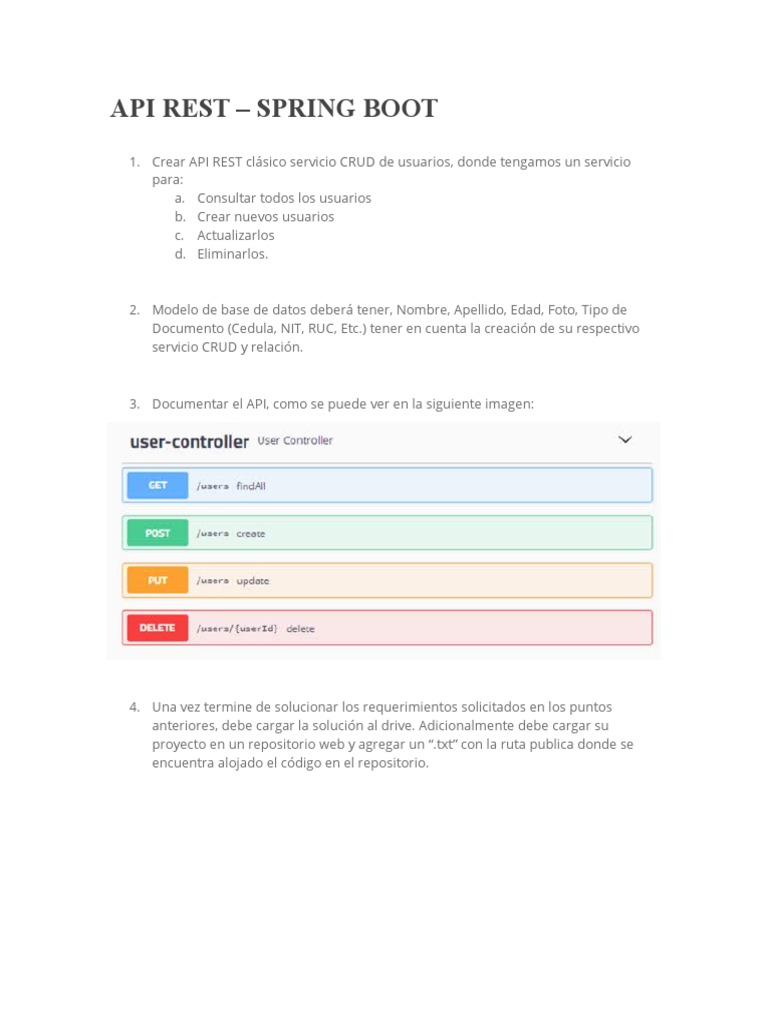 Api Rest - Spring Boot | PDF