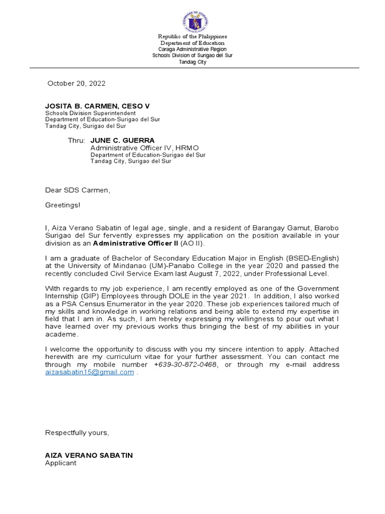 Letter of Intent AO II | PDF