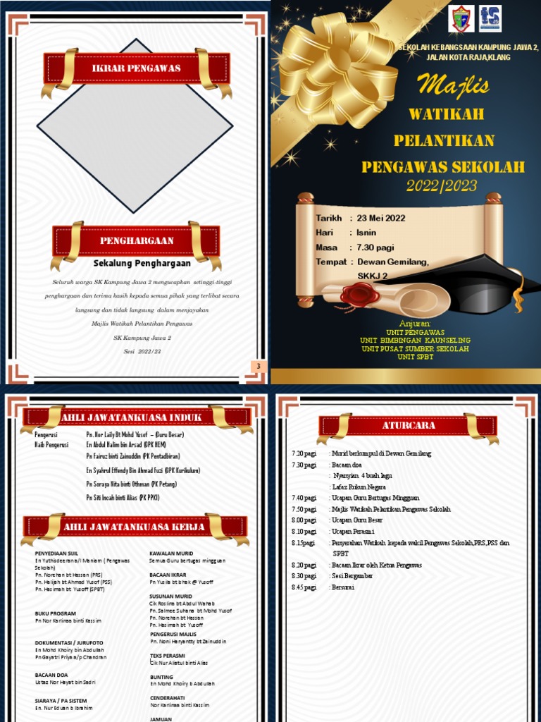 Buku Program Watikah Pengawas Pss | PDF