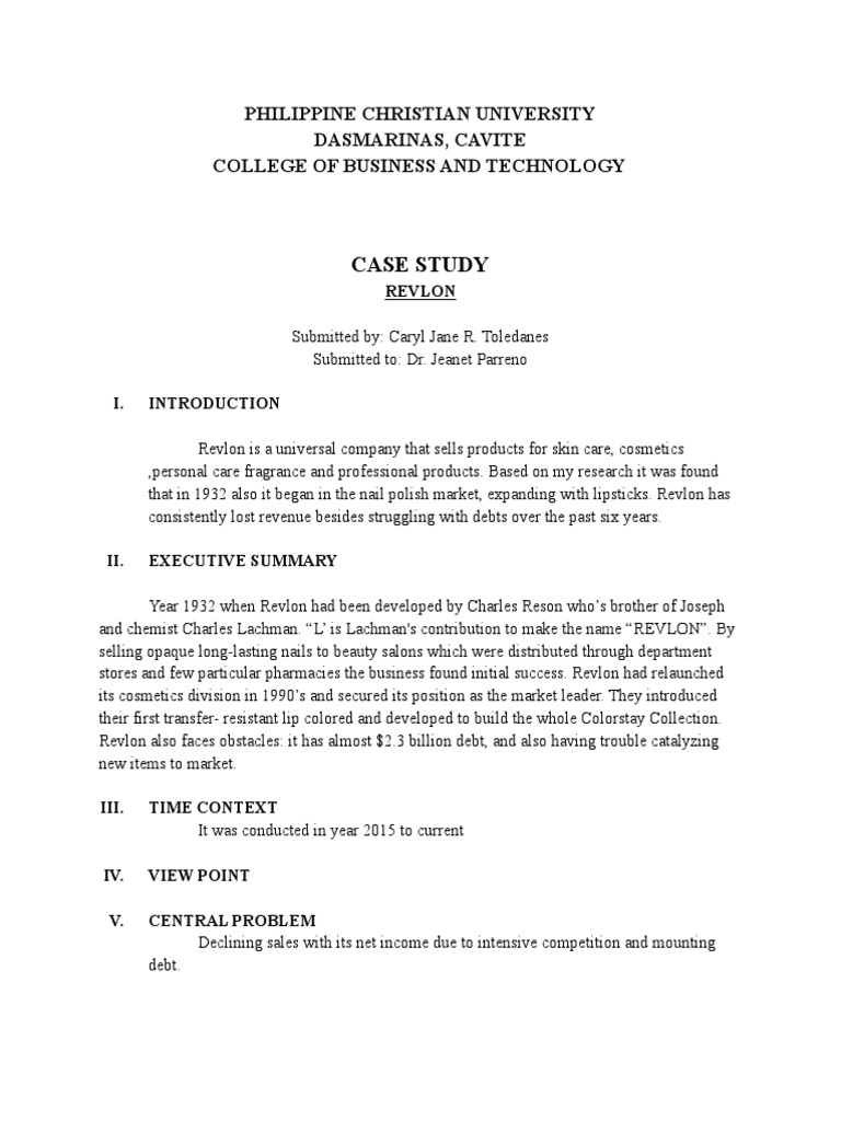 Revlon Case Study | PDF | Cosmetics | Social Media