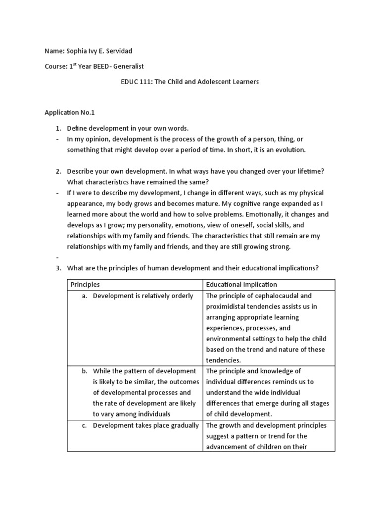 Understanding Human Development Principles | PDF | Developmental ...