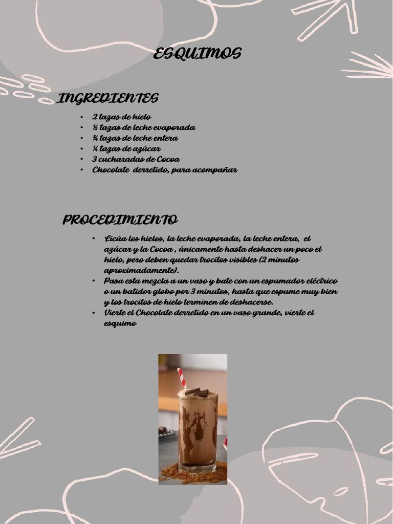 Receta de Esquimos | PDF