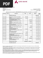 Axis Bank Statement Sample | PDF