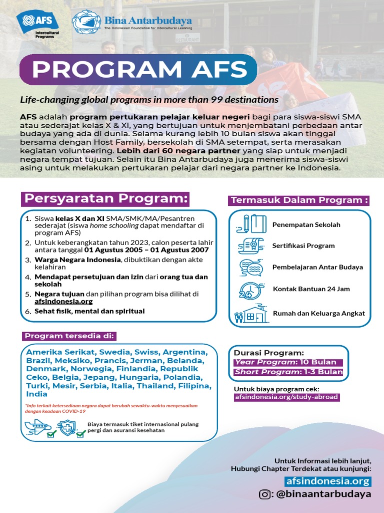 AFS Exchange Program | PDF