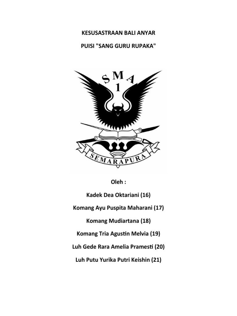 Sang Guru Rupaka tribute | PDF