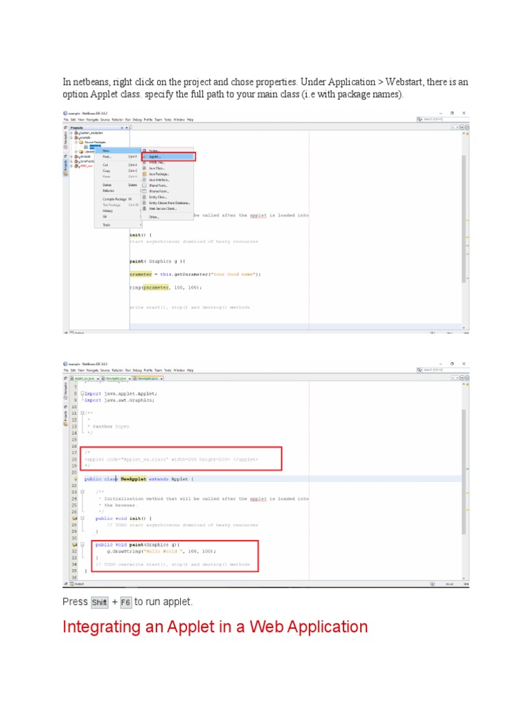 JApplet | PDF | Java (Programming Language) | World Wide Web