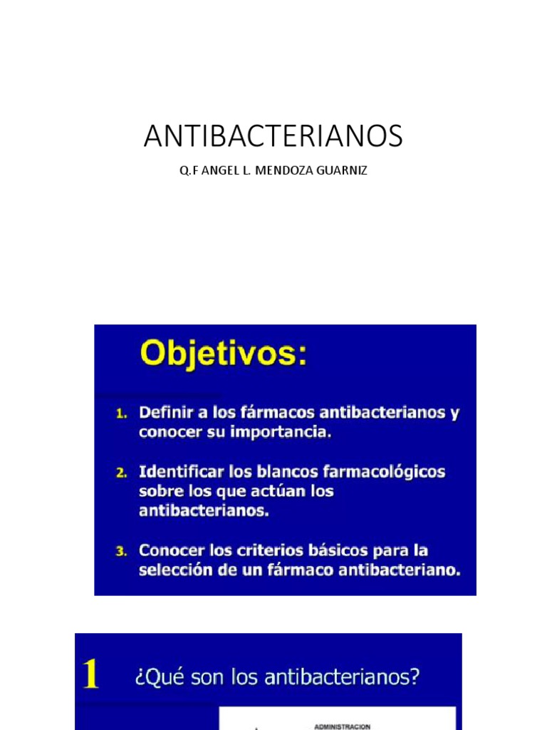 ANTIBACTERIANOS | PDF | Penicilina | Farmacocinética