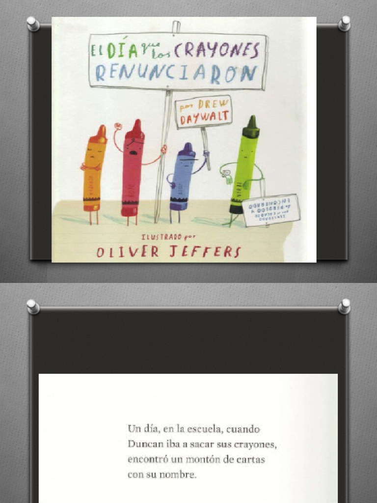 cuento el Día que renunciaron los crayones 11-08 | PDF