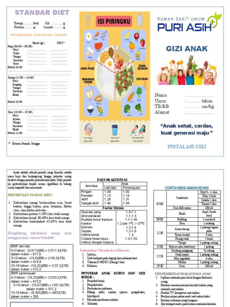 Standar Diet: Gizi Anak | PDF | Kesehatan Holistik