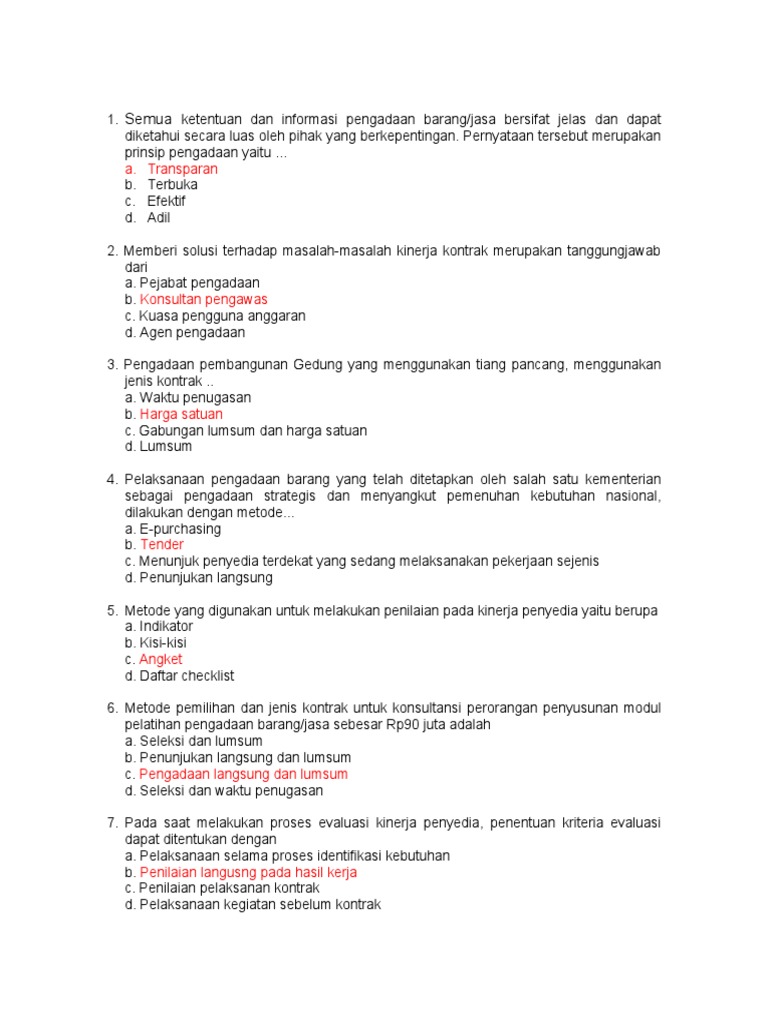 Soal Soal Level 1 | PDF | Bisnis