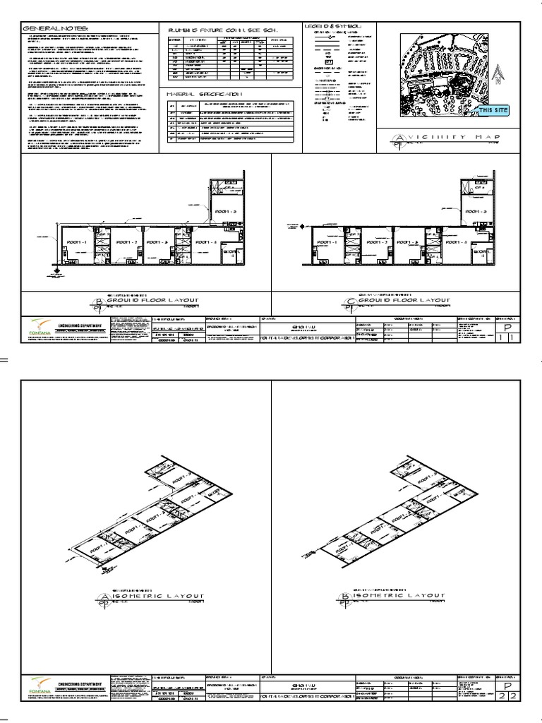 General Notes:: Vicinity Map P1 | PDF | Plumbing | Storm Drain