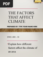 CLIMATE Grade 9 | PDF