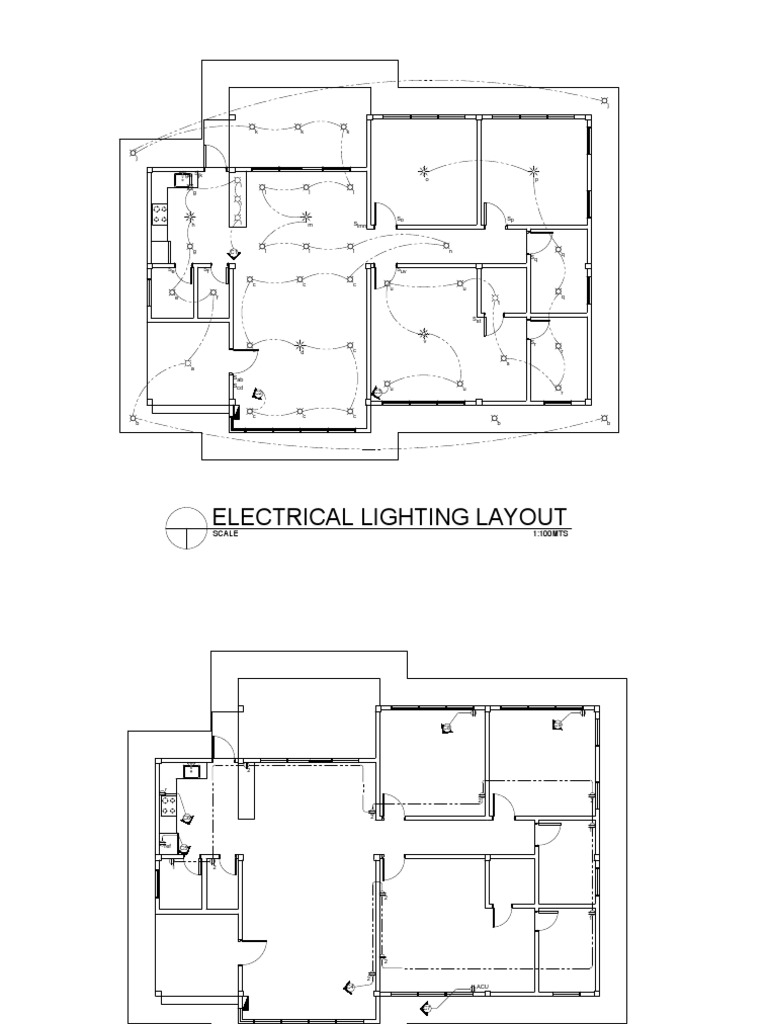 Electrical Lighting Layout, Electrical Power Layout, & Schedule of Loads | PDF | Electrical ...