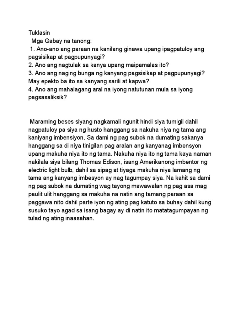 Tuklasin Module 6 | PDF