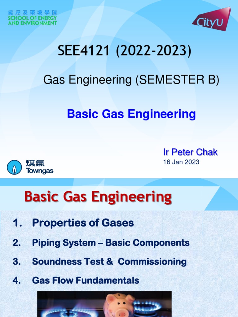 SEE4121 (2023) - Basic Gas Engineering & Energy Market - Lecture 2 - 16 ...