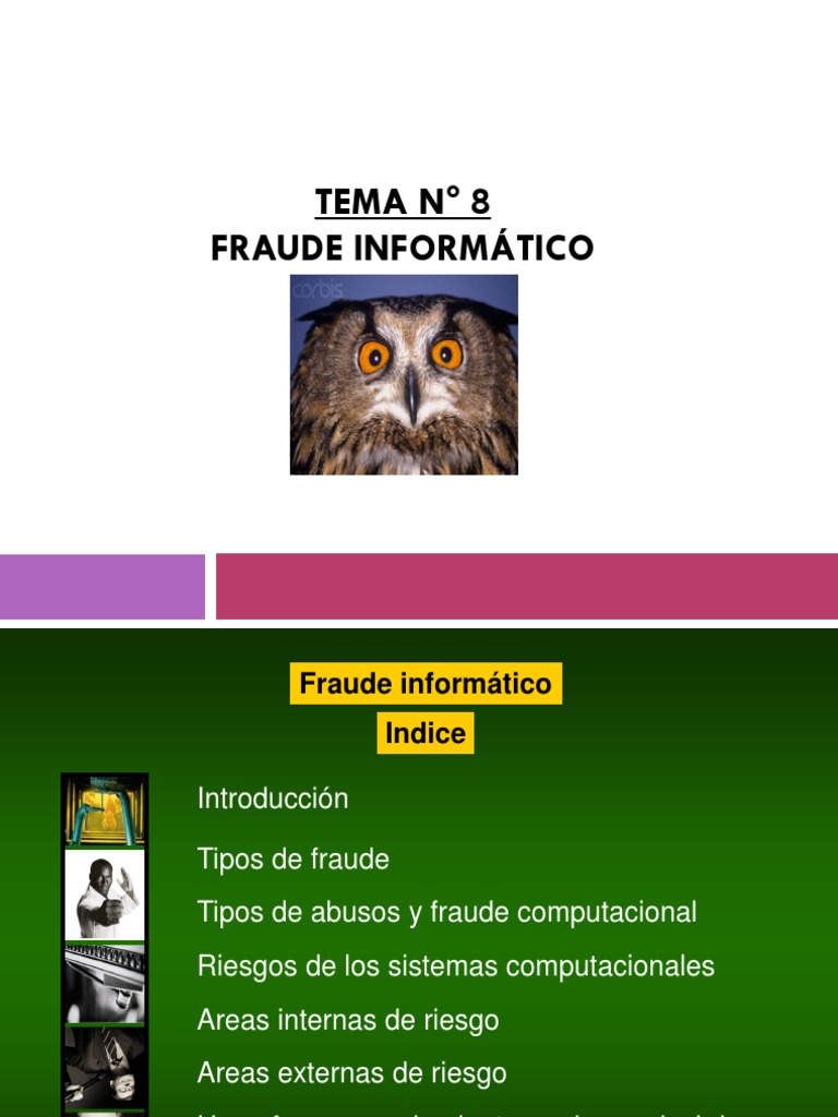 Tema 8 Fraude Informático | PDF | La seguridad informática | Seguridad