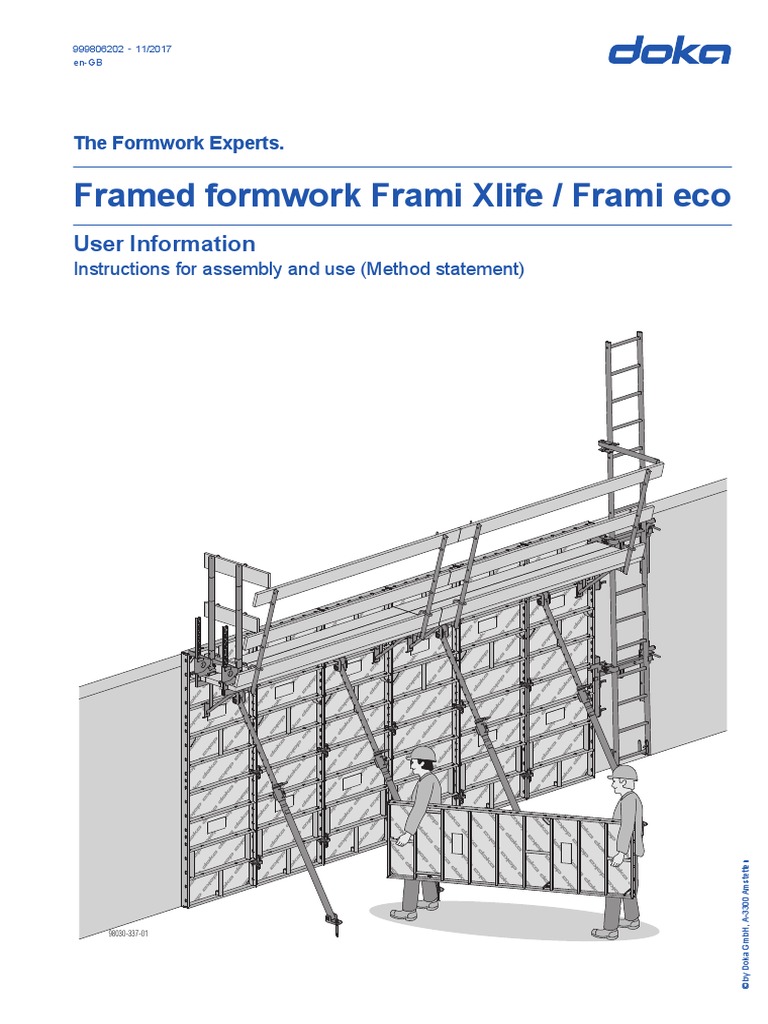 Framed Formwork Frami Xlife / Frami Eco: User Information | PDF ...