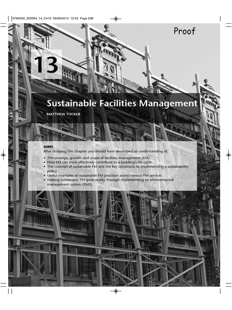 Tucker Sustainable FM | PDF | Sustainability | Life Cycle Assessment