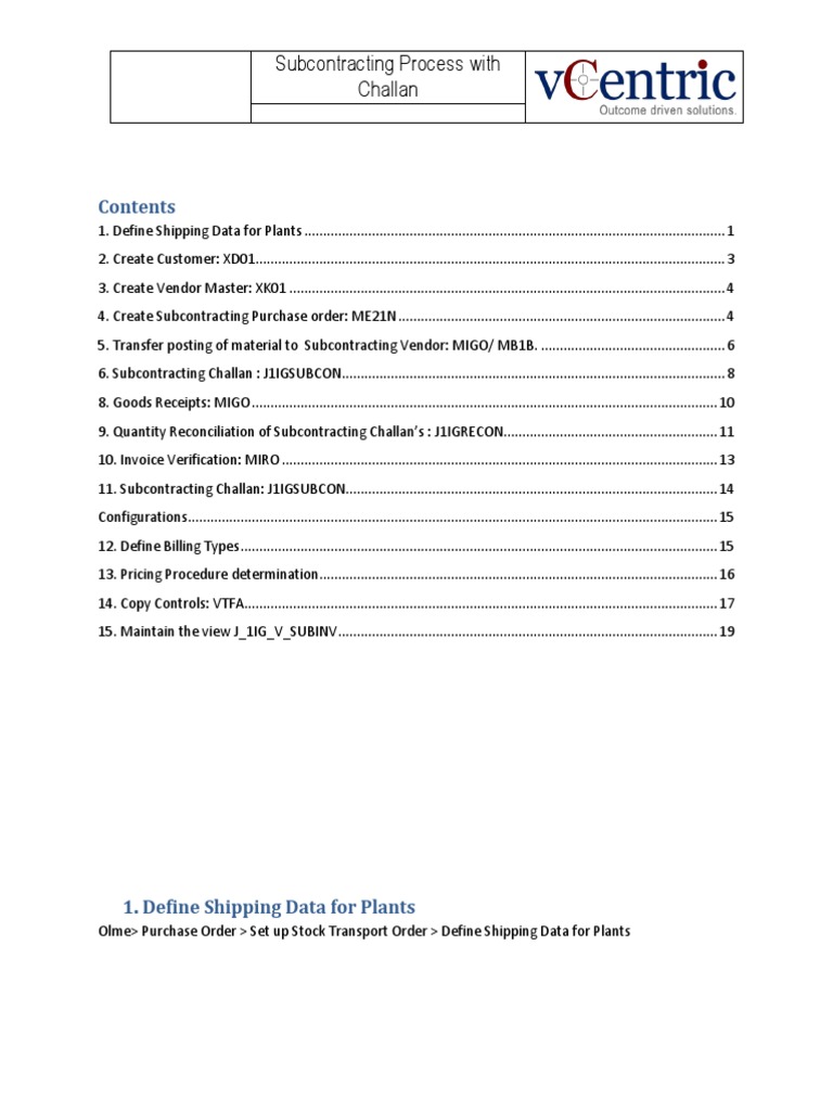 Subcontracting Process With Challan - GST | PDF | Invoice | Business Process