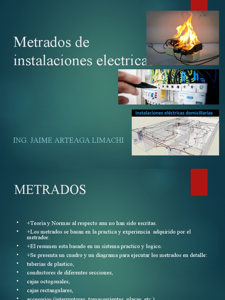 Metrados en Instalaciones Eléctricas | PDF | Ingenieria Eléctrica | Ingeniero civil