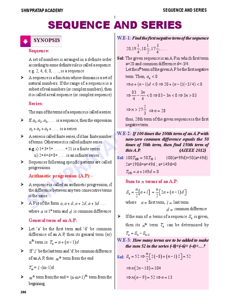 Sequence and Series Terms | PDF | Sequence | Triangle