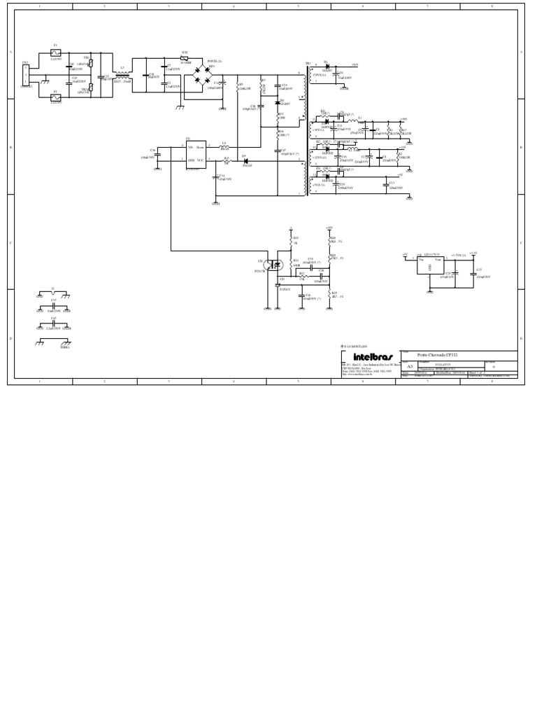 Esquema Fonte Comunic 16, 46, CP 112 | PDF